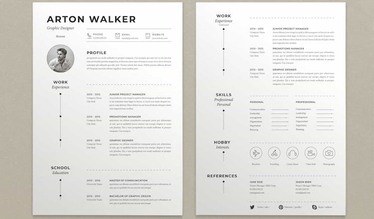 The 100 InDesign Resume Templates you need in 2020 – Redokun