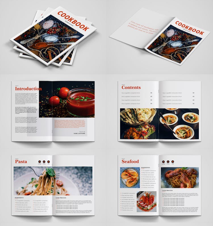 50 Fresh InDesign Cookbook Templates – Redokun
